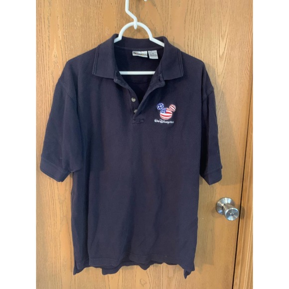 Disney | Shirts | Vintage Walt Disney World Mens Textured Polo Shirt M ...